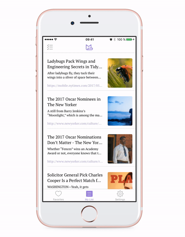 Mandu - mobile app for saving articles | Live Typing Portfolio